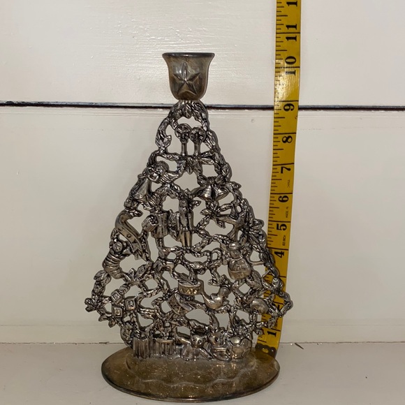 Accents | Christmas Tree Pewter Candle Holder | Poshmark